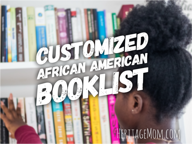 Customized African American Booklist - Heritage Mom